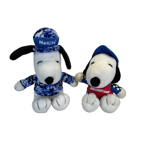 Peanuts | Toys | Metlife Peanuts Snoopy Mini Plush 21blue Camo Race Car ...